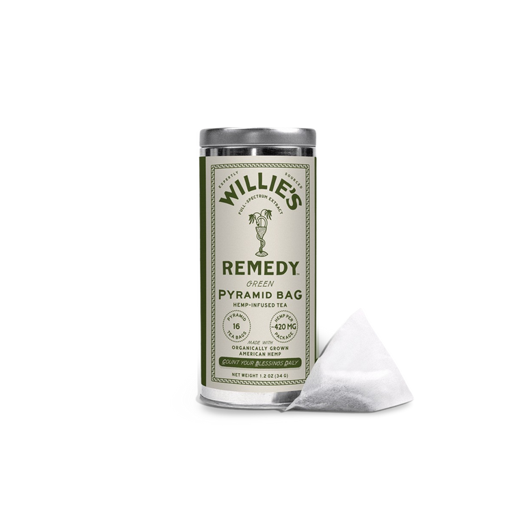 CBD Green Tea 200mg | Willie's Remedy Hemp-Infused Tea